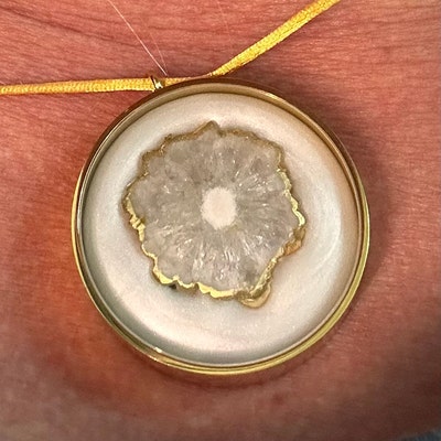 Extremely Powerful 5G EMF Orgonite Protection Necklace, Solar Quartz ...