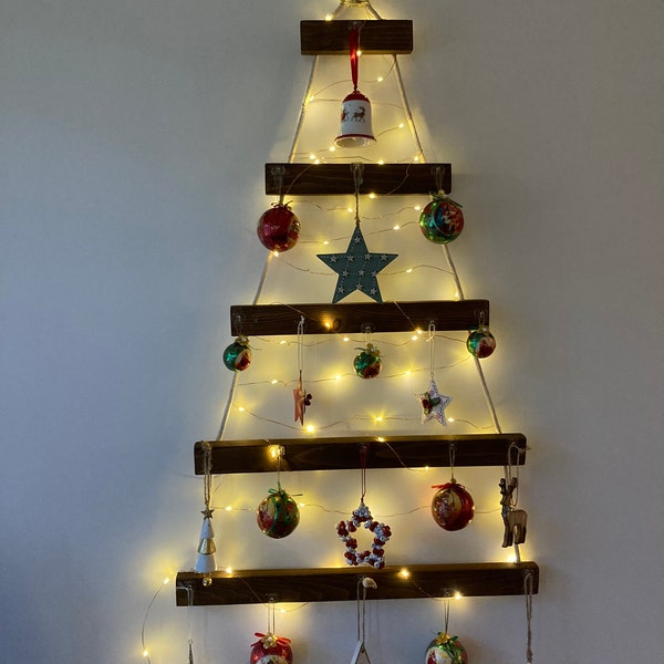Walnut Hanging 1m Wall Christmas Tree|handmade|christmas Tree ...