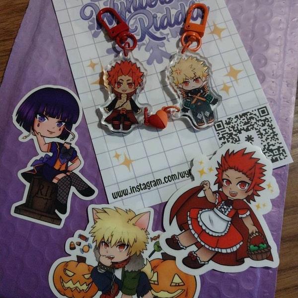 Hero Ship Magnet Keychain - Bakudeku + Kiribaku + Tododeku + Izuocha ...