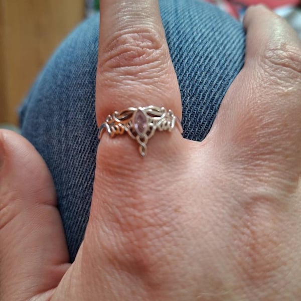 Purple Sun Ring, Princess Crown Ring, Princess Jewelry, Princess Crown ...