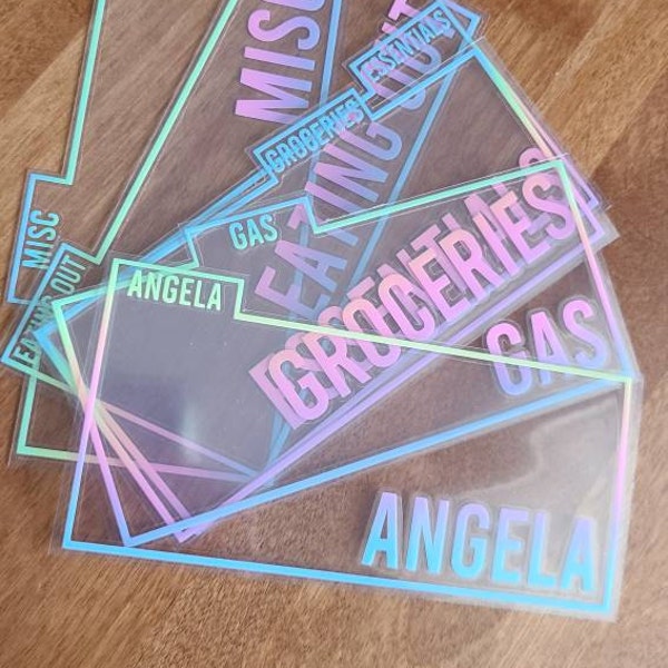 Wallet Dividers With Tabs Colorful Cash Dividers for Wallets Cute Cash ...