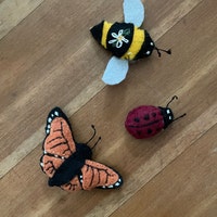 Beautiful Bugs Sewing Pattern PDF Download, Felt Animals, Butterfly ...