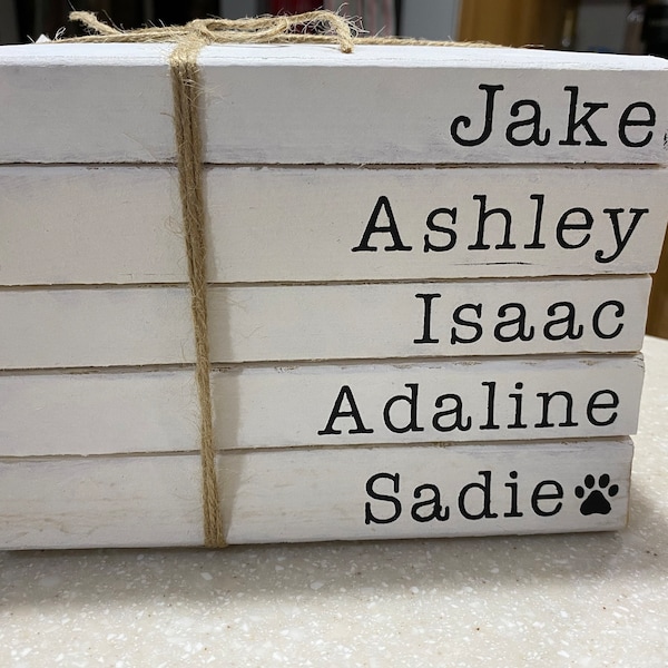 Adding Last Name Cover Page to a Book Order - Etsy