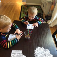 Forest Animals Kids Yoga Games and Activities Set, Coloring Pages ...