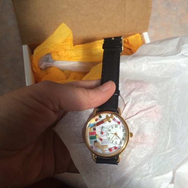 Phlebotomy Phlebotomists Watch With Syringe Tiny Vials and Tourniquet ...