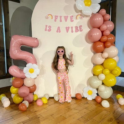 Two Groovy Birthday Outfit, Toddler Crop Top,groovy Girl Outfit, Floral ...