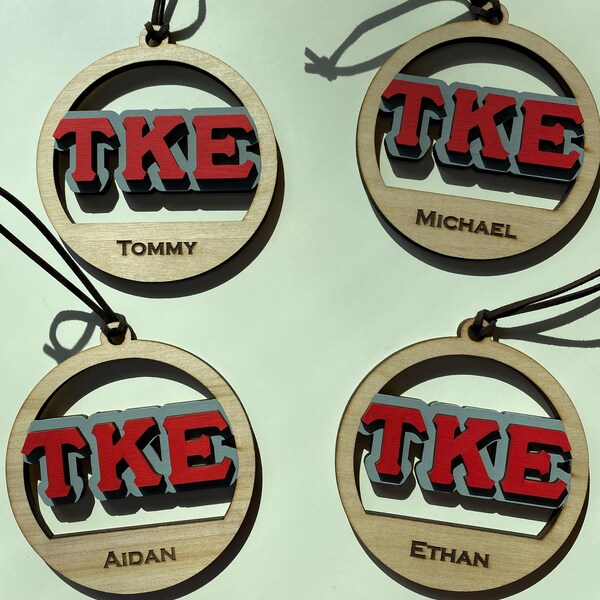 Personalized Clear Acrylic Greek Paddle Keychain - 3 Inch | Greek Gift ...