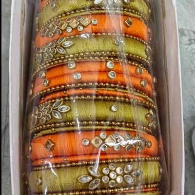 Silk Thread Bridal Bangles - Etsy