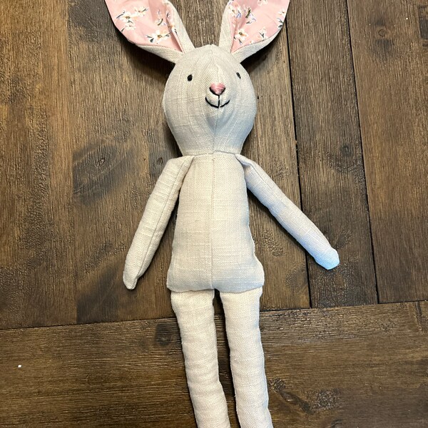 Bunny Doll With Clothes Easy Sewing Pattern PDF. 40cm/16 Cloth Rabbit Step-by-step Photo ...
