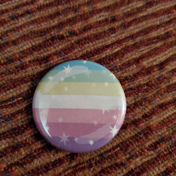 Starry Genderfaer Pride Flag - Button Pin - Etsy