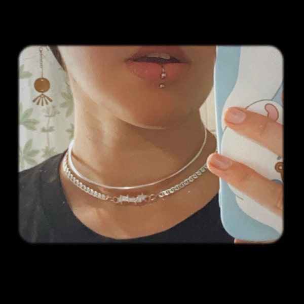 Solid Sterling Silver Neck Cuff, Sterling Silver Neck Collar, Eternity ...