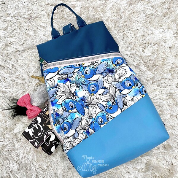 PDF Pattern Download | "april" Slim Backpack / Sling Bag | Front Zipper ...