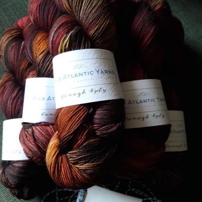 Hand Dyed Yarn the Spilled Inkwell Blue Faced - Etsy