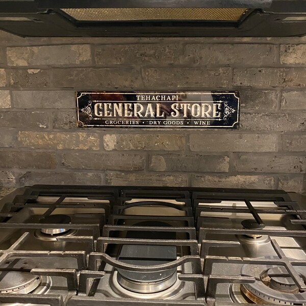 General Store Sign, Custom Text, Groceries Sign, Bar Sign, Personalized ...