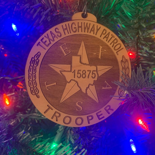 Wooden Texas HP Badge or Shoulder Patch Ornament - Etsy