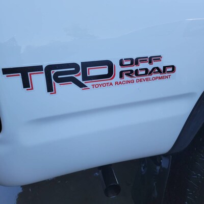 Toyota Trd Sport Decals Stickers 2 18x3 WHITE - Etsy