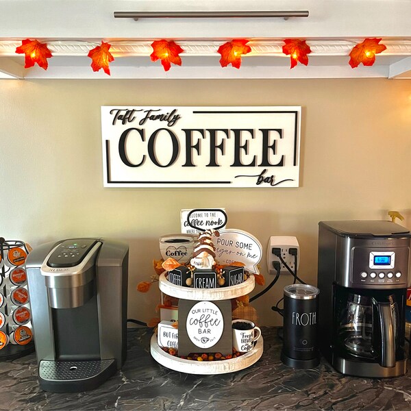 Pallet Sign - Coffee Bar Sign - Custom Wood Sign - 3D Sign ...