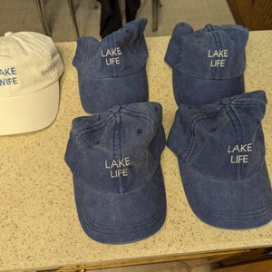 Beach Wave Hat, Embroidered Baseball Cap, Bachelorette Party Hats, Navy ...