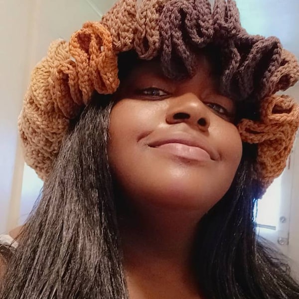 Handcrafted Crochet Ruffle Ruffle Hat- Rastafarian-themed - Etsy