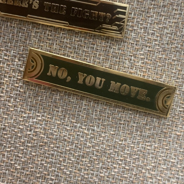 No, You Move - Captain America, Peggy Carter Quote Pin - 2" Wide - Etsy