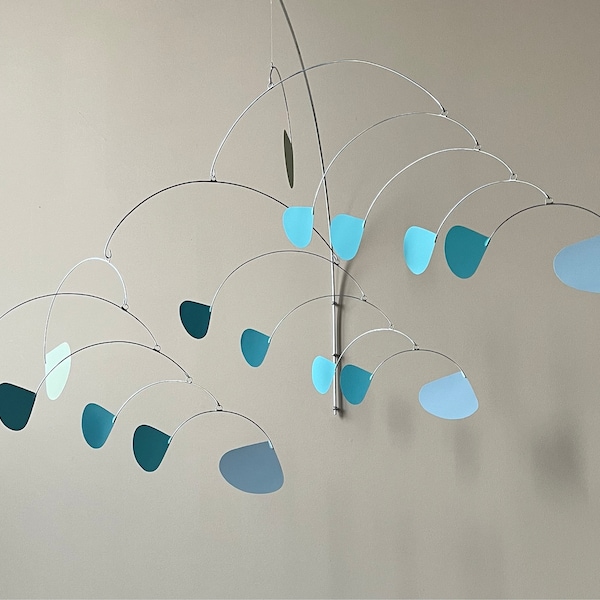 Triangle Mobile / Blue & Yellow - Etsy