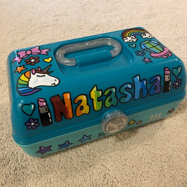 Custom Hand-painted Caboodle: Personalized Cosmetic Organizer - Etsy