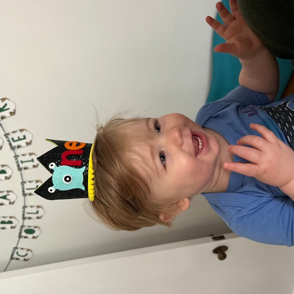 Monster Birthday Crown, Monster Birthday Party, Monster Party Hat ...