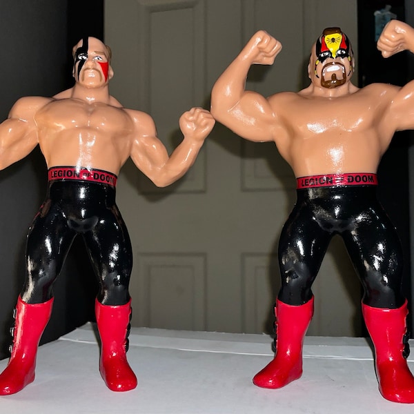 The Road Warriors Animal & Hawk LOD WWF Ljn Inspired XOX Custom Rubber ...