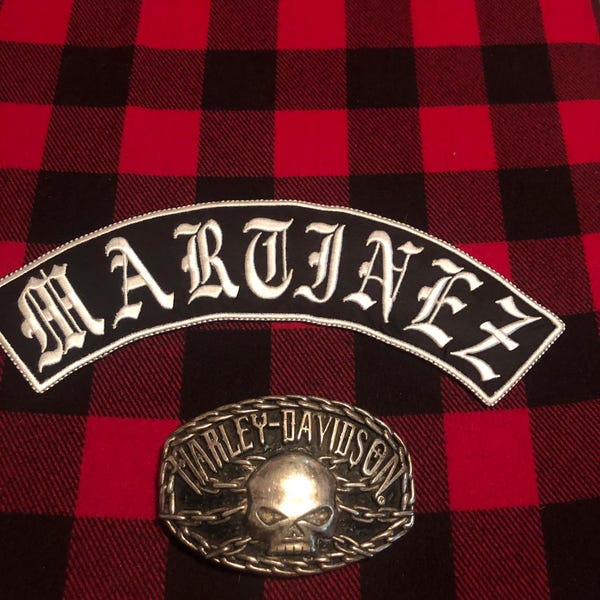 Custom Motorcycle Biker Patches,personalized Embroidery Rocker Patch ...