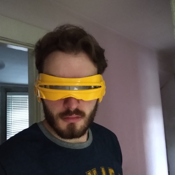 CYCLOPS XMEN 90S Face MASK Visor Yellow Color Cosplay Accessory ...