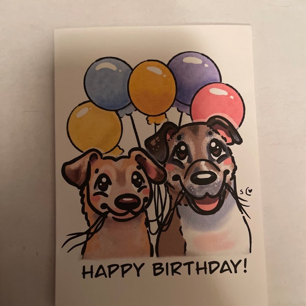 Custom Handmade Dog Card From Your Photo - Etsy