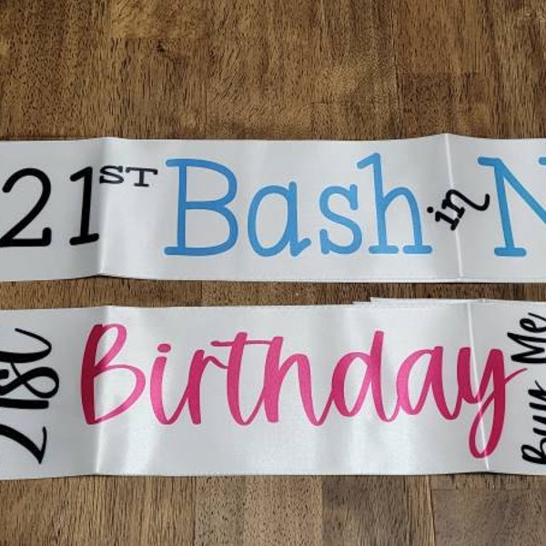 Bday Sash, QR Code Birthday Sash, Finally 21, 21 Buy Me A Drink, Buy Me ...