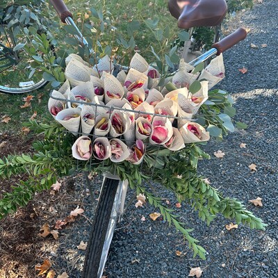 Set of 20 Rose Petal Cones.diy Eco-friendly Blooming Cones.handmade ...
