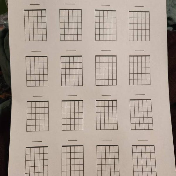 Blank Guitar Chord Diagrams | 16 Grids Songwriting Worksheet | Guitar ...