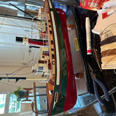 USS Olympia Protected Cruiser Model 40 Handcrafted Wooden Model Scale 1 ...