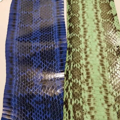Pearlized Asia Aged Python Snake Skin Hide Leather Snakeskin - Etsy