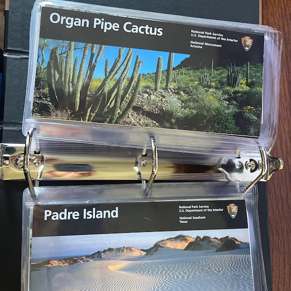 National Park Map Binder - Etsy