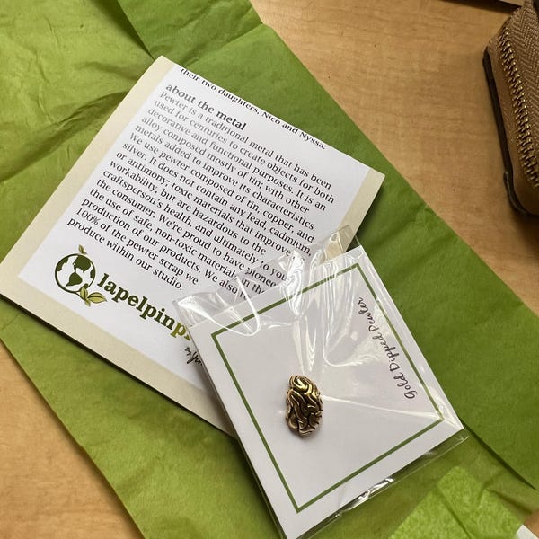 Gold Cross Lapel Pin- CC617G- Religious and Spiritual Pins- Church Pins ...