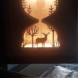 Alpaca Shadow Box SVG, 3d papercut SVG, gelaagde papierkunstsjabloon ...