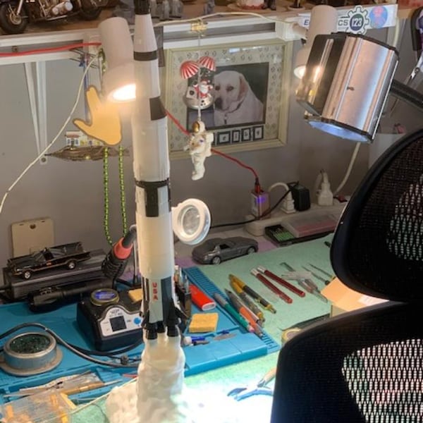 Desk Lamp Rocket Lamp – Saturn V Launch Lighting for a Creative Boost ...