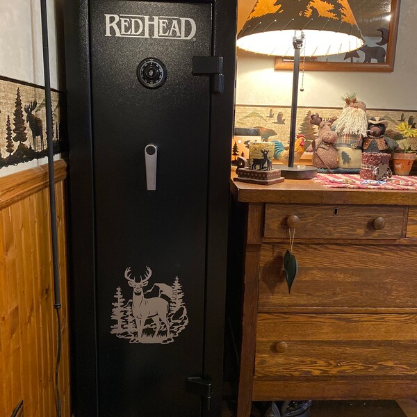 Deer Scene Vinyl Decal / Big Buck Truck Window Sticker / Hunting Decal ...