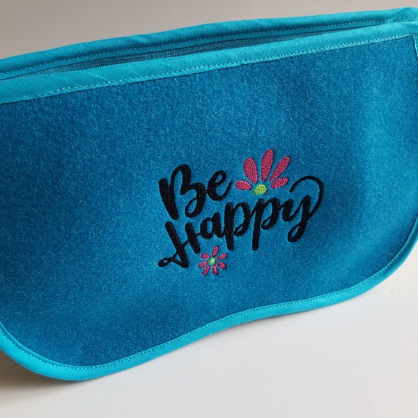 Be Happy Embroidery Design, Floral Saying (digital File) - Etsy