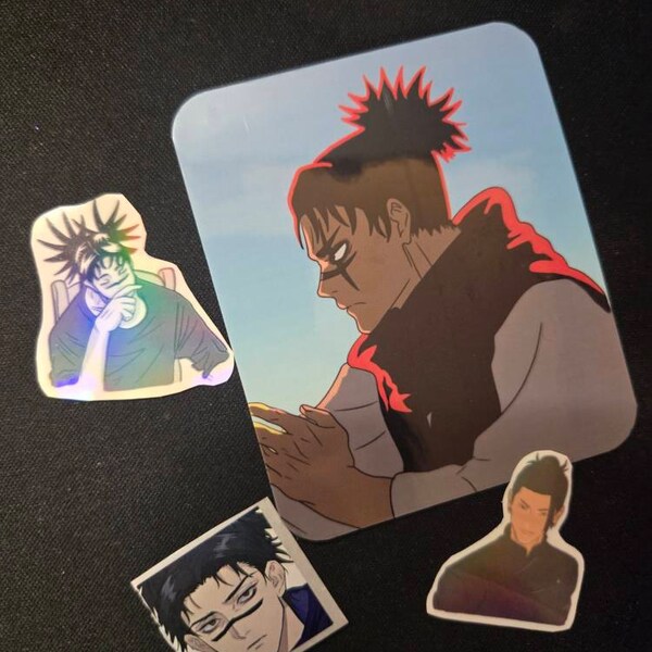 Jujutsu Anime JJK Manga Panel Redraw Curse User Sorcerer Holographic ...