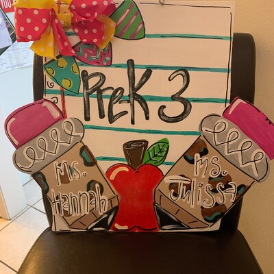 Teacher Door Hanger, Teacher Door Hangers, Classroom Door Hanger ...