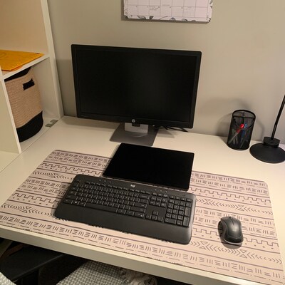 Wood Grain Print Pattern Desk Mat, 2 Sizes, High Quality Digital Print ...