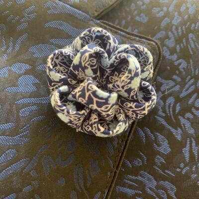 Cornflower Blue Satin Rose Lapel Pin Mens Lapel Pin Oasis - Etsy