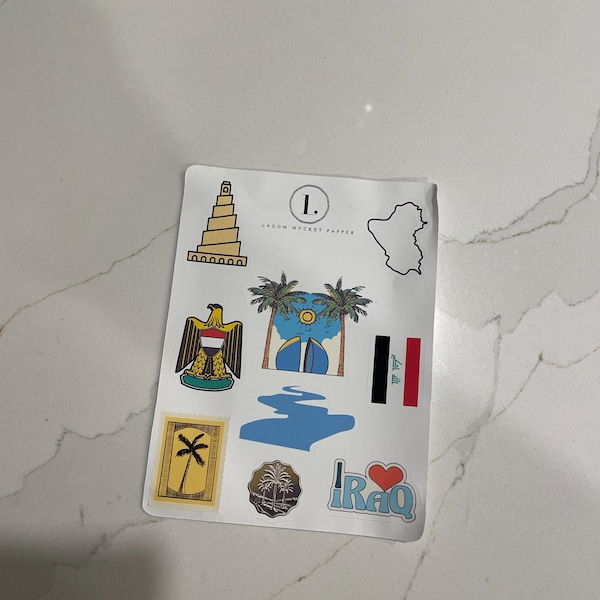 Iraq Sticker - Iraqi Stickers - Heritage Stickers - Etsy
