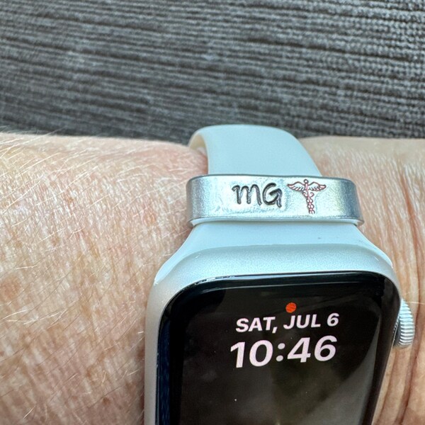 Personalized Medical Alert Watch Band Charm, Medical ID Tag, Smart ...