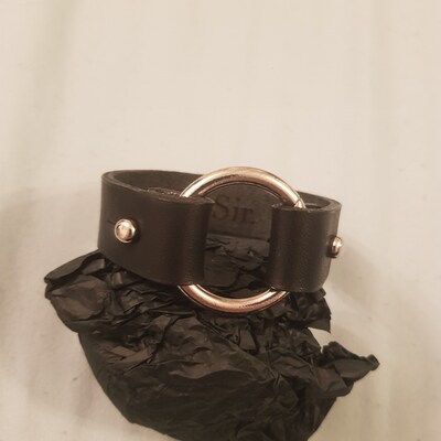 BDSM DOM Bracelet Master Leather Bracelet Personalized SIR - Etsy Norway