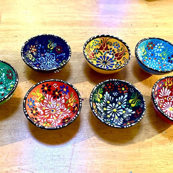 Ceramic Mini Pinch Bowls 6 PCS Small Bowls for Dipping - Cooking Prep ...